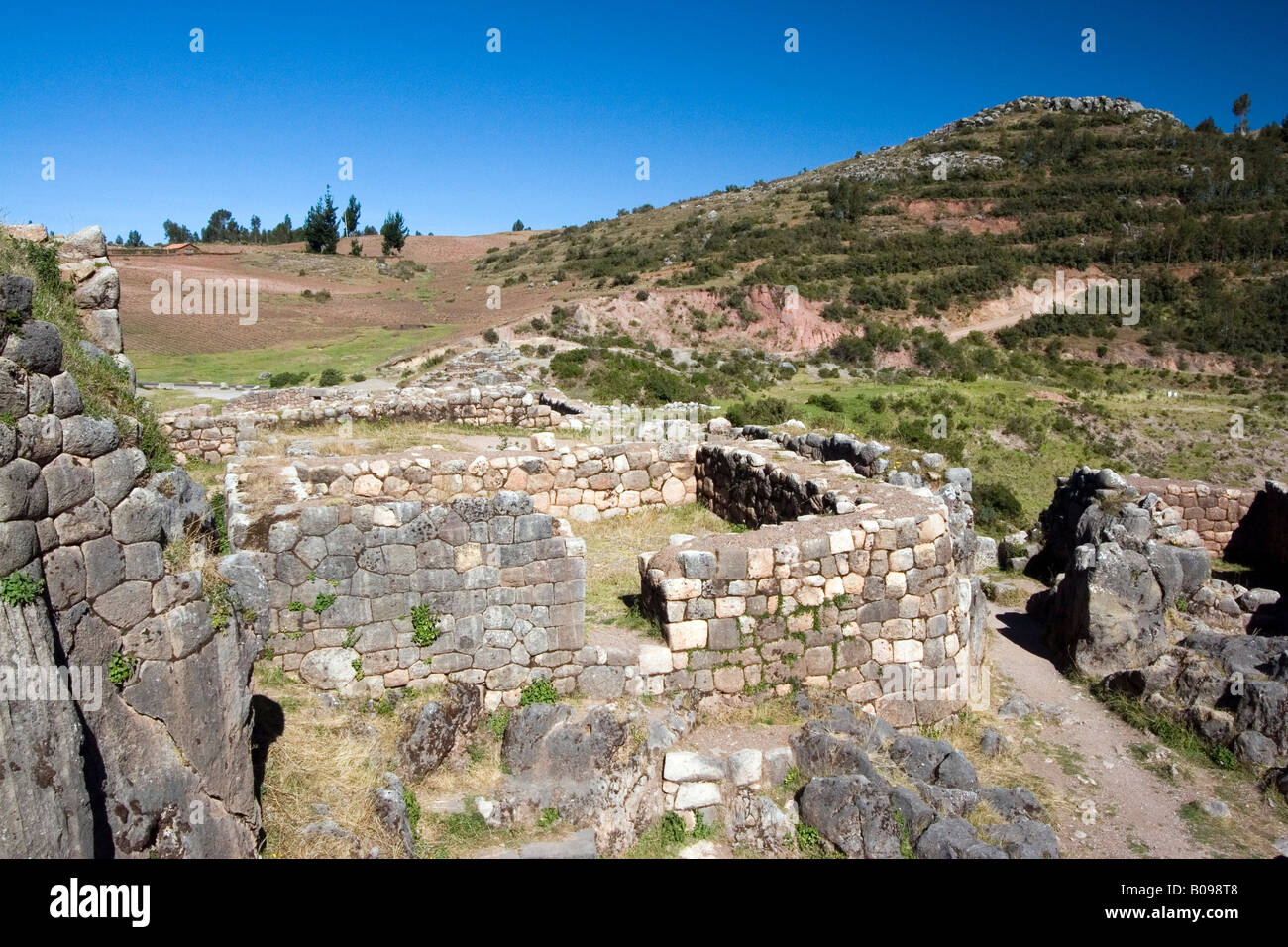 South America - Peru. The Inca ruin of Puca Pucara near Cusco Peru ...