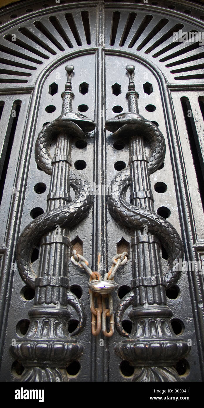 Gates to crypt Brompton Cemetery London Stock Photo - Alamy