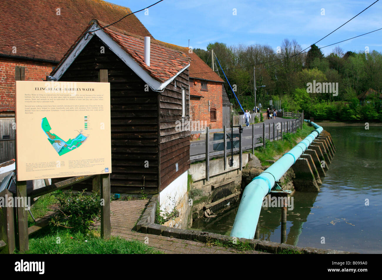 eling tide mill bartley water near southampton hampshire england uk gb ...