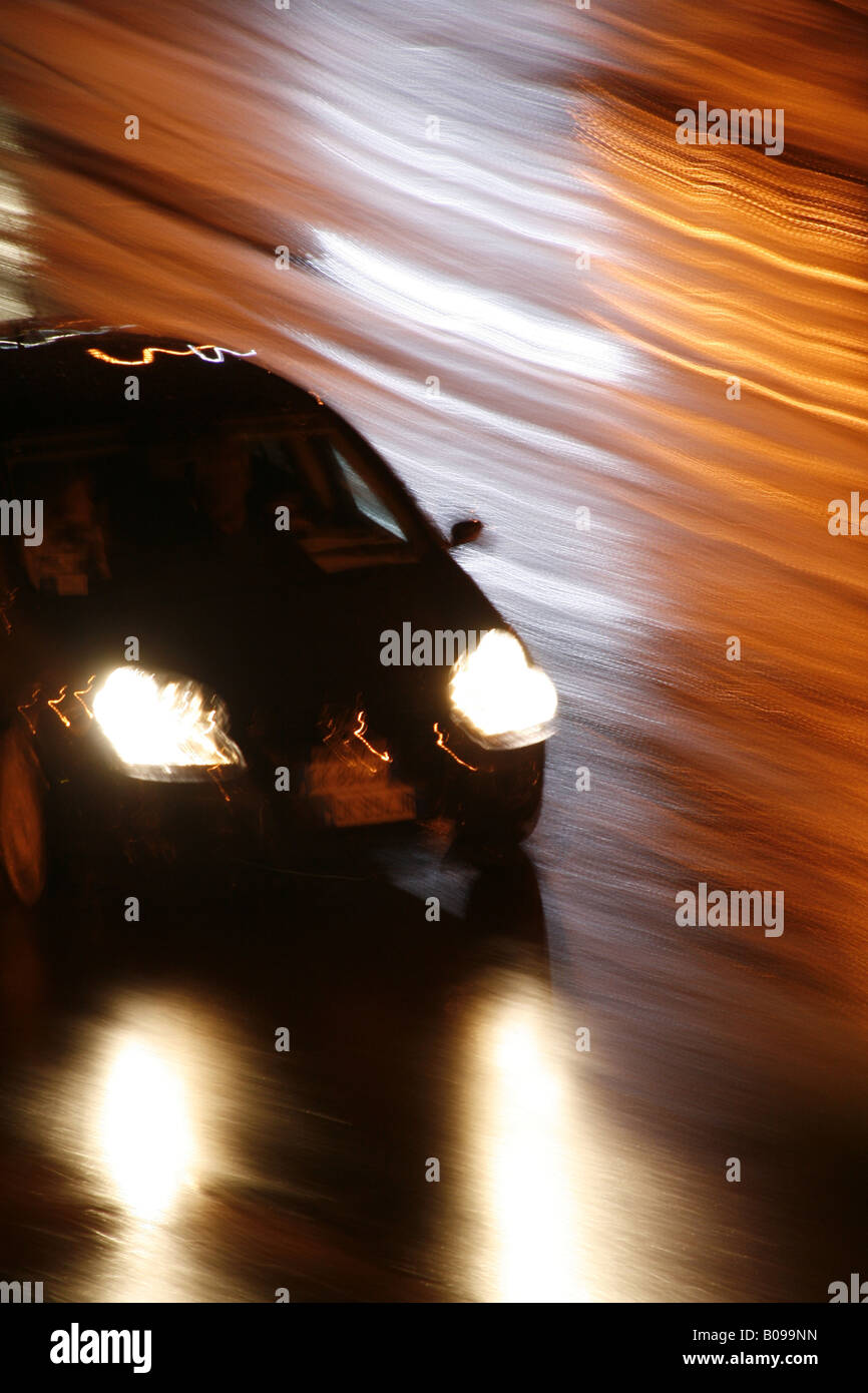 Silhouette shadow car driving on hi-res stock photography and images ...