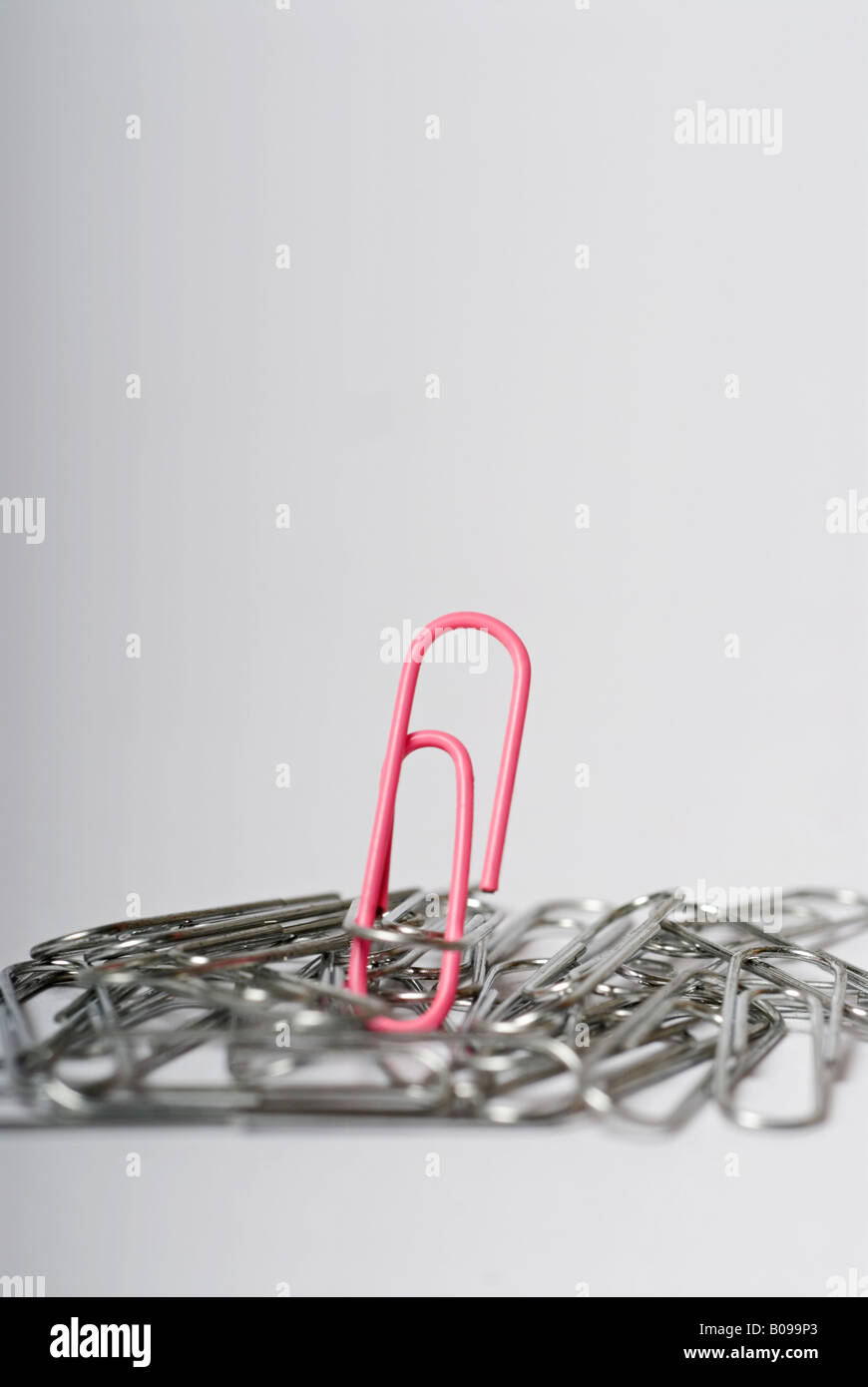Silver paperclips hi-res stock photography and images - Alamy