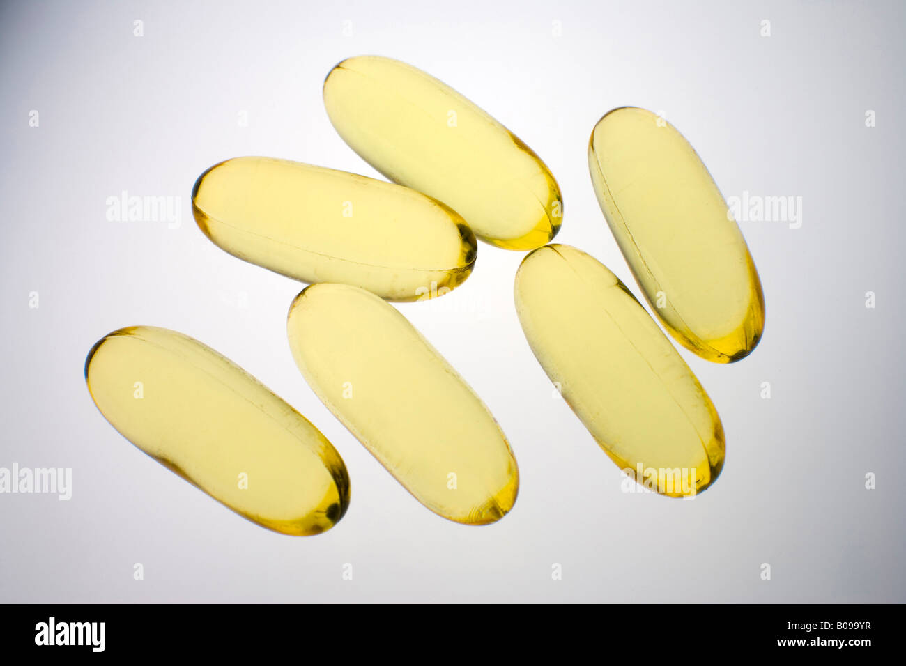 evening primrose oil capsules Stock Photo - Alamy