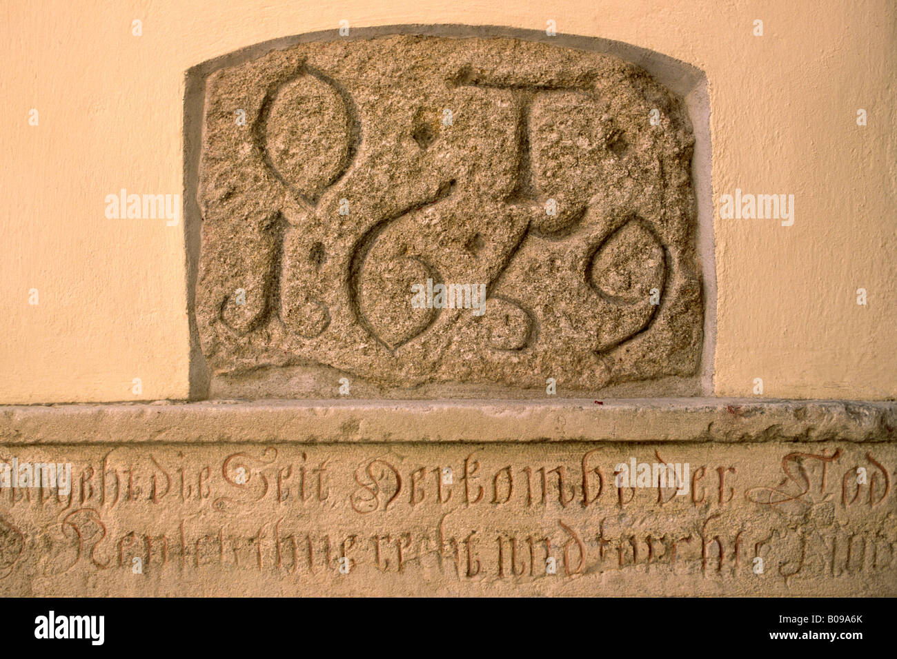 Slovakia, Bratislava, old town hall, ancient inscription Stock Photo ...