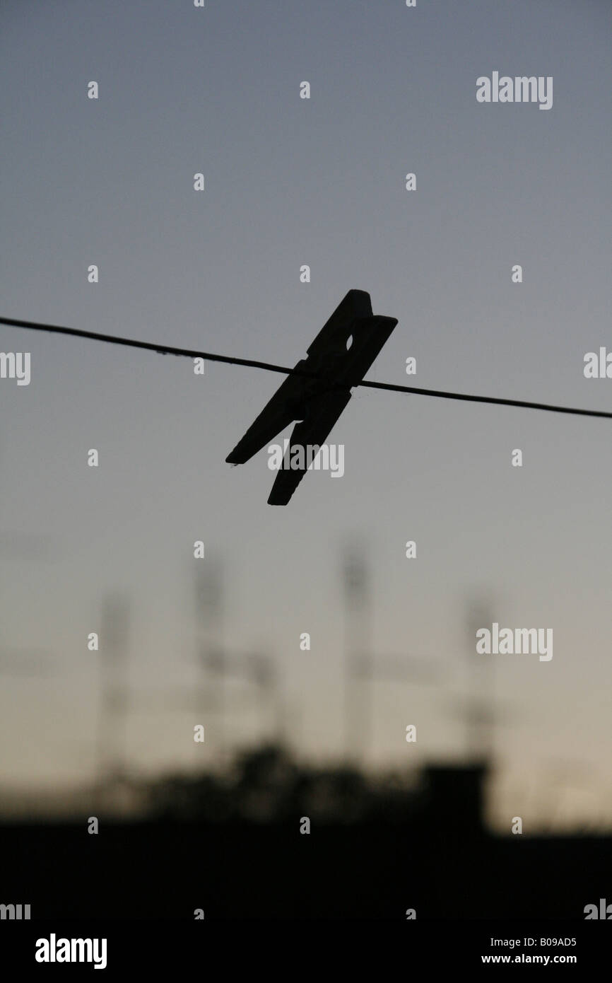 Washing clothes line pole hi-res stock photography and images - Alamy