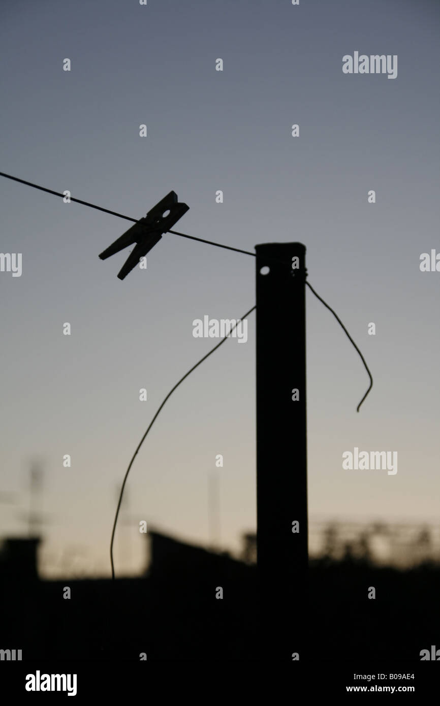 Washing clothes line pole hi-res stock photography and images - Alamy