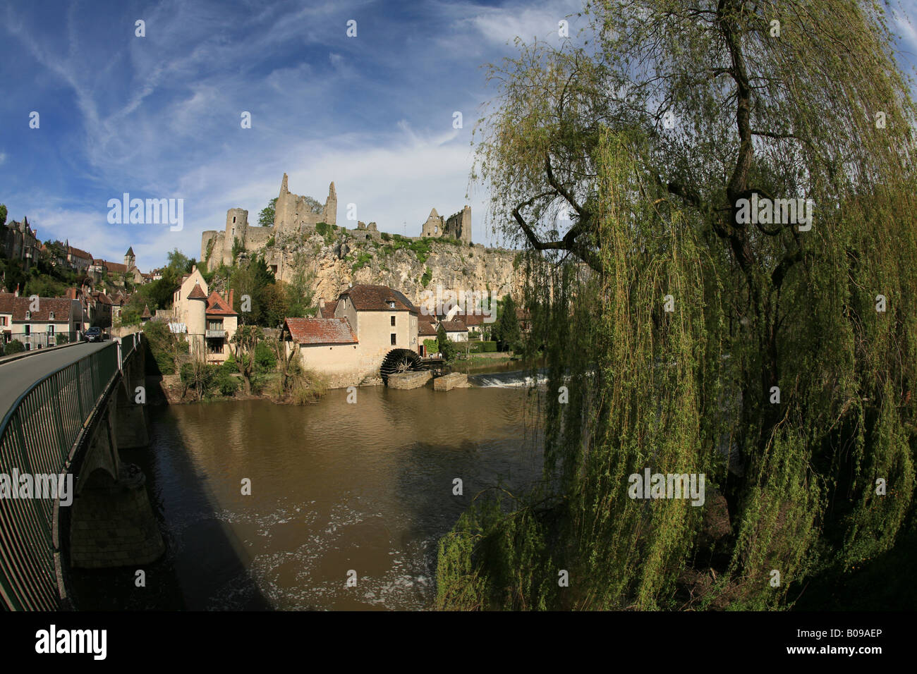 One of the prettiest medieval villages in france hi-res stock ...