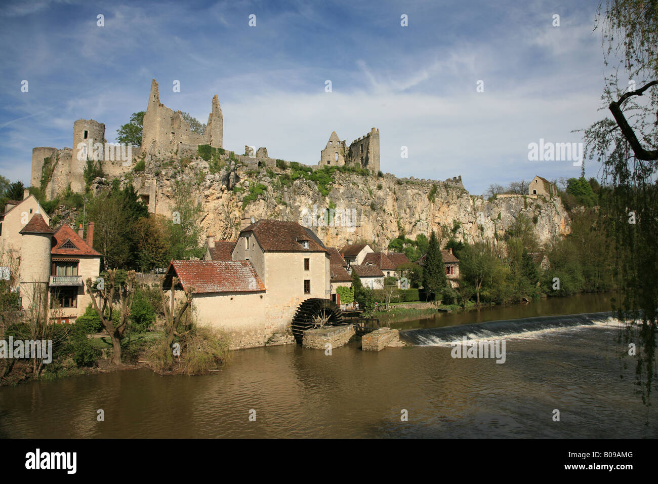Angles sur L'Anglin the beautiful medieval village in Vienne, Poitou ...