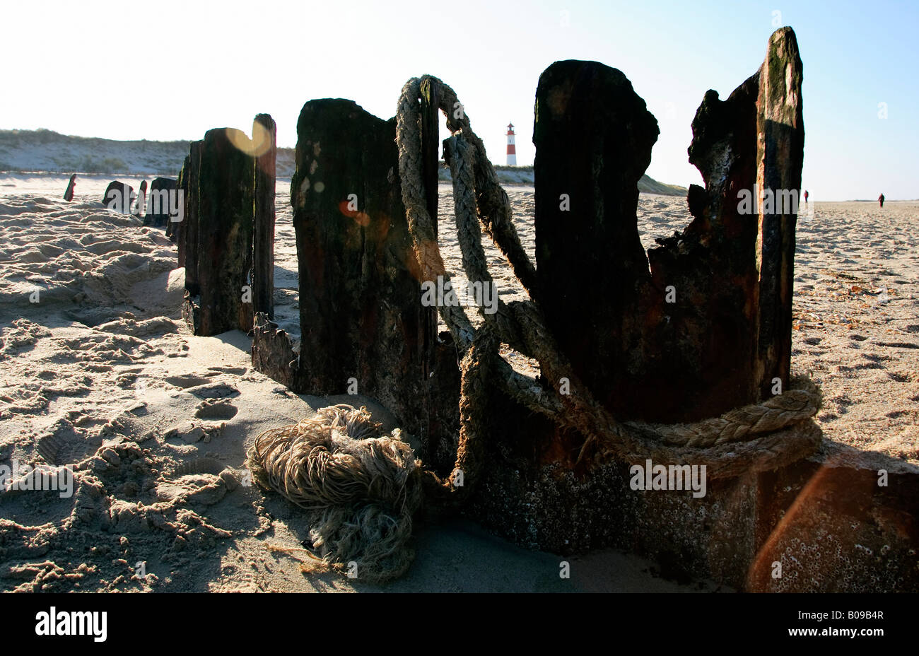 Rusted steel groyne on a beach, Sylt, Germany Stock Photo - Alamy