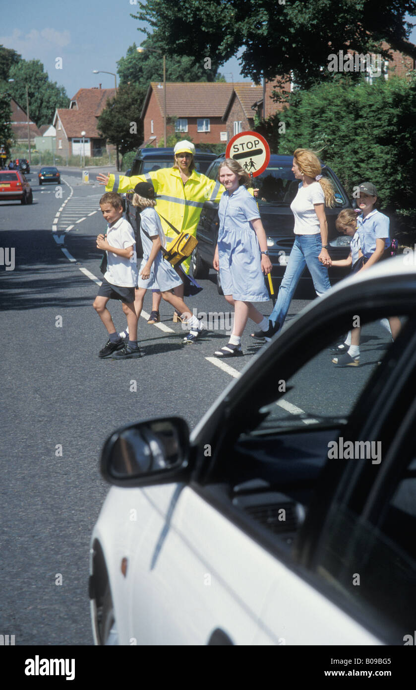 School patrol crossing sign hi-res stock photography and images - Alamy
