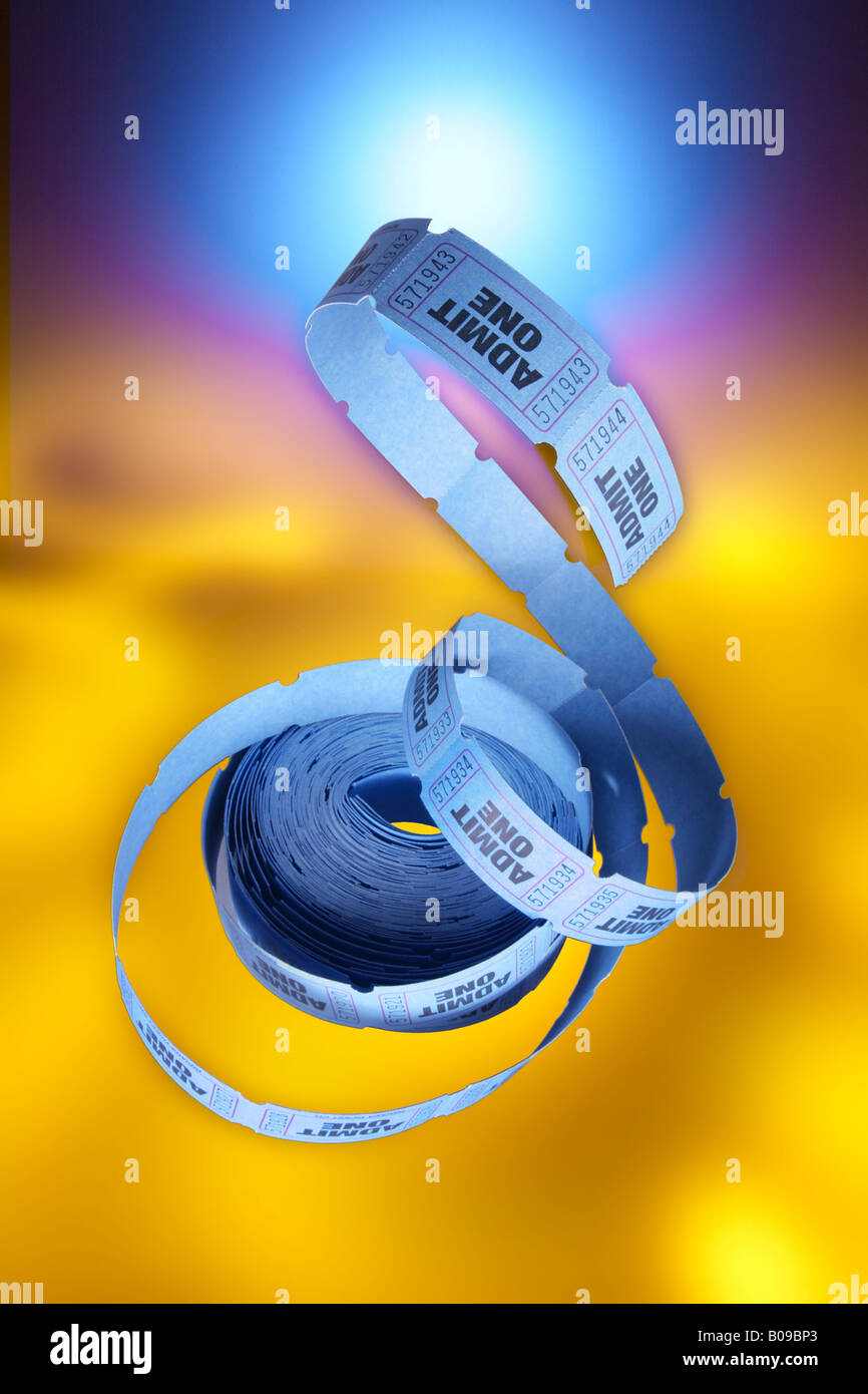 Reel of Movie Tickets Stock Photo - Alamy