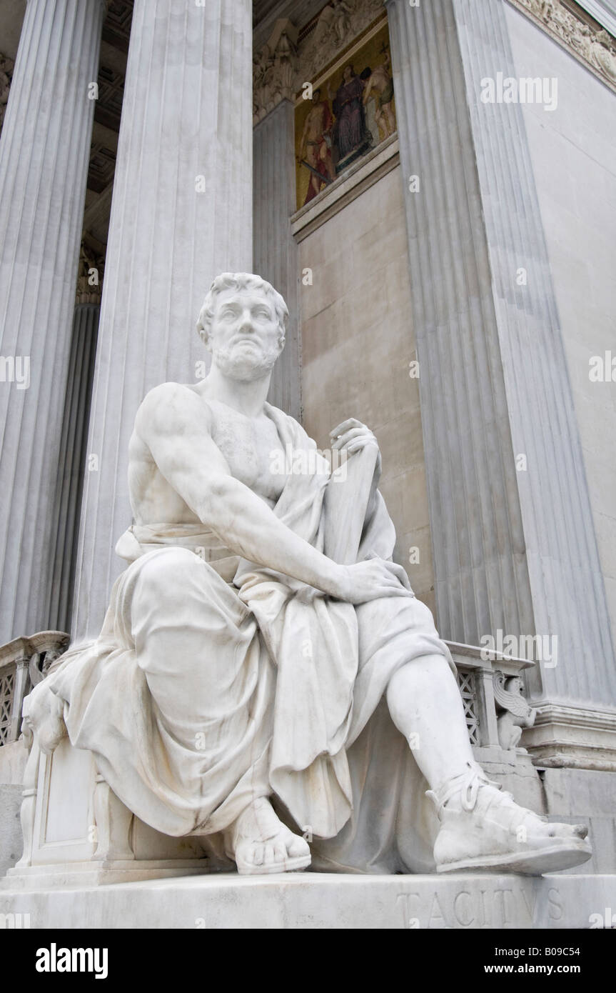 Vienna, Austria. Parliament. Statue of Tacitus (AD 56 – AD 117) Roman ...