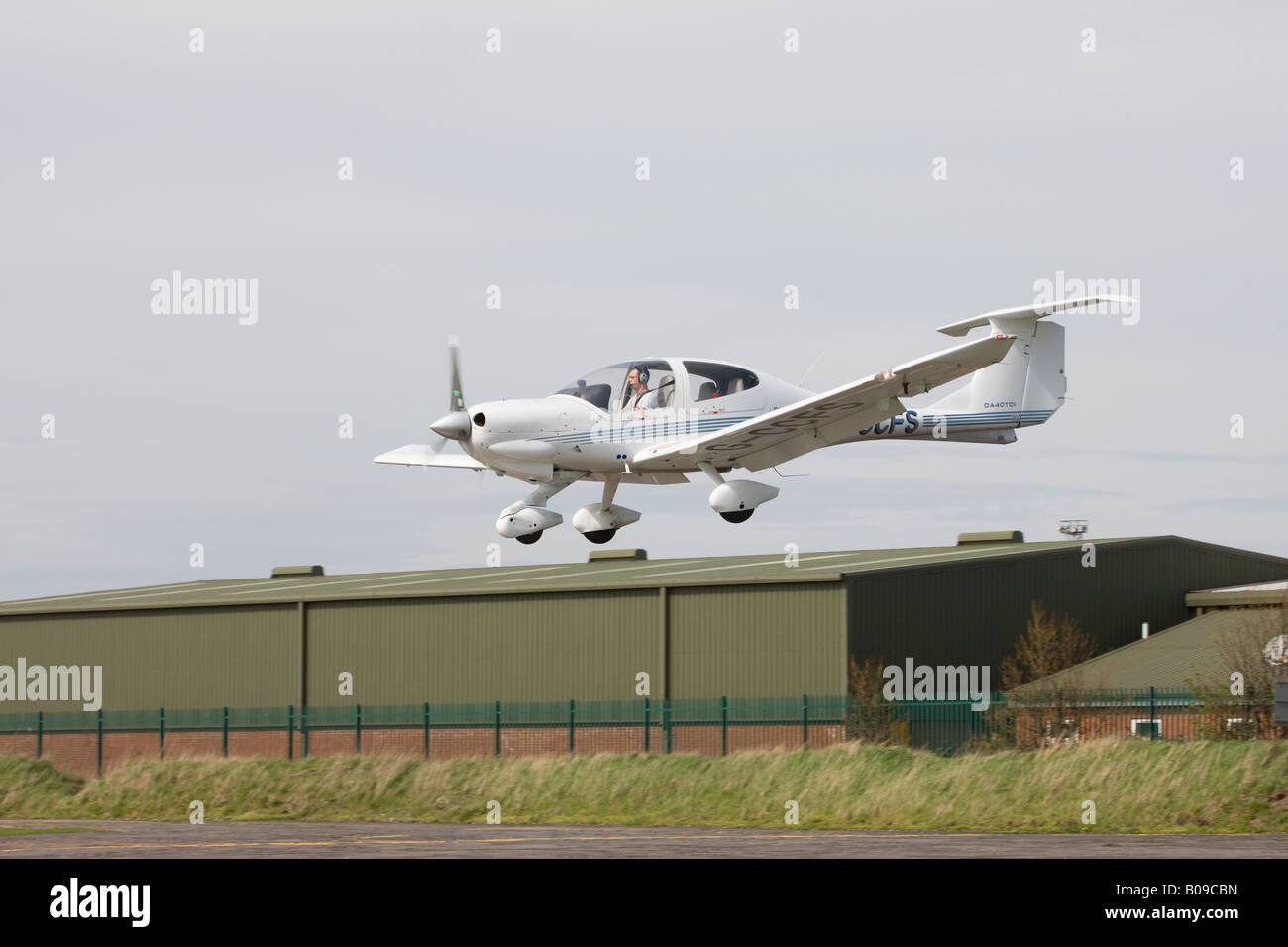 Diamond DA40 TDI Diamond Star G-CCFS on final approach to land Stock ...
