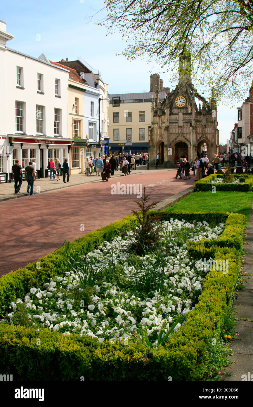 Chichester town centre west sussex england uk gb Stock Photo - Alamy