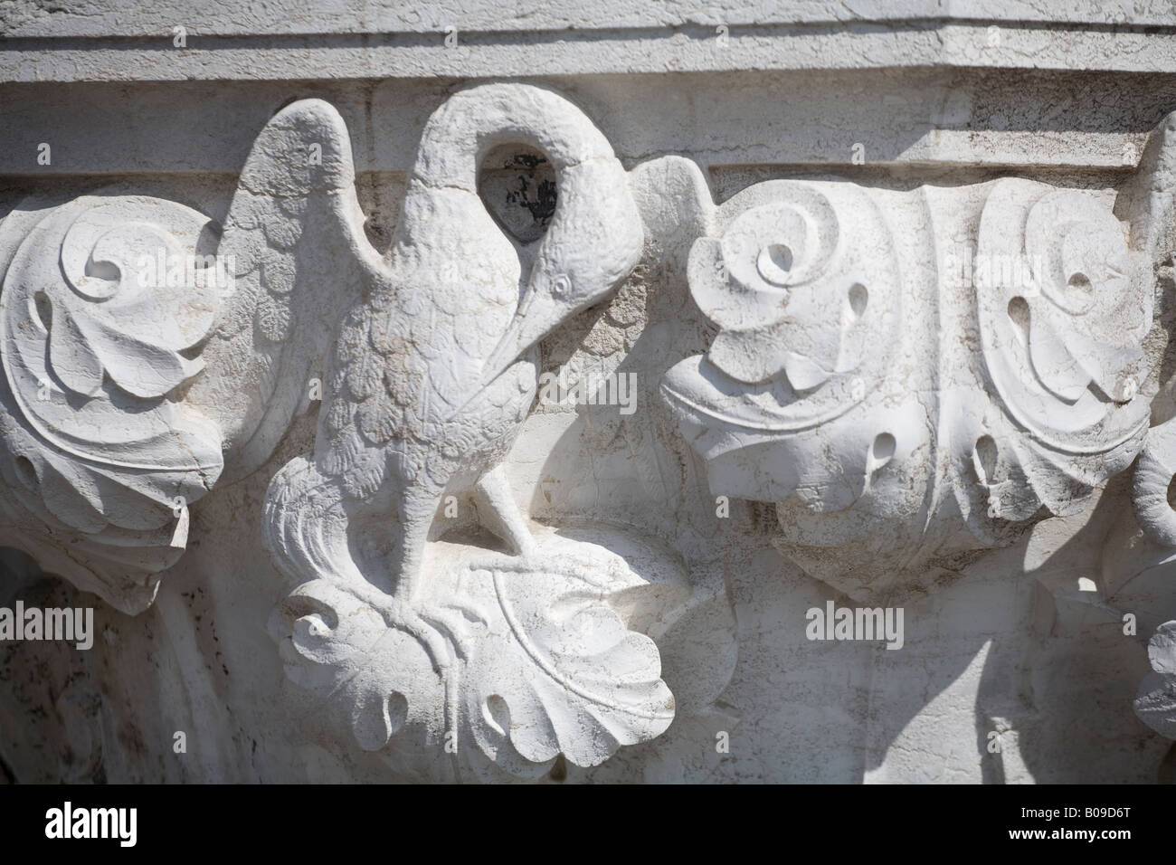 Bird relief statue Stock Photo - Alamy