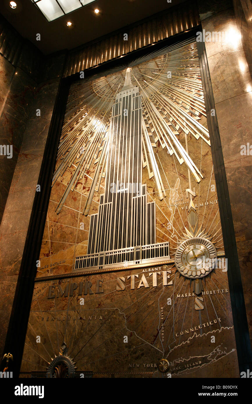 Empire State Building sign, New York City, United States of America ...