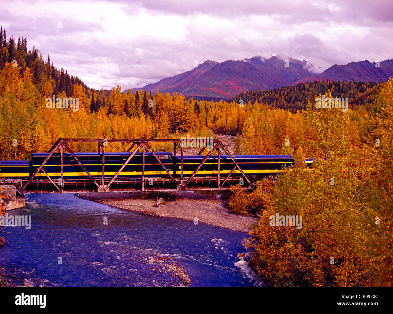 Alaska railroad rail car hi-res stock photography and images - Alamy