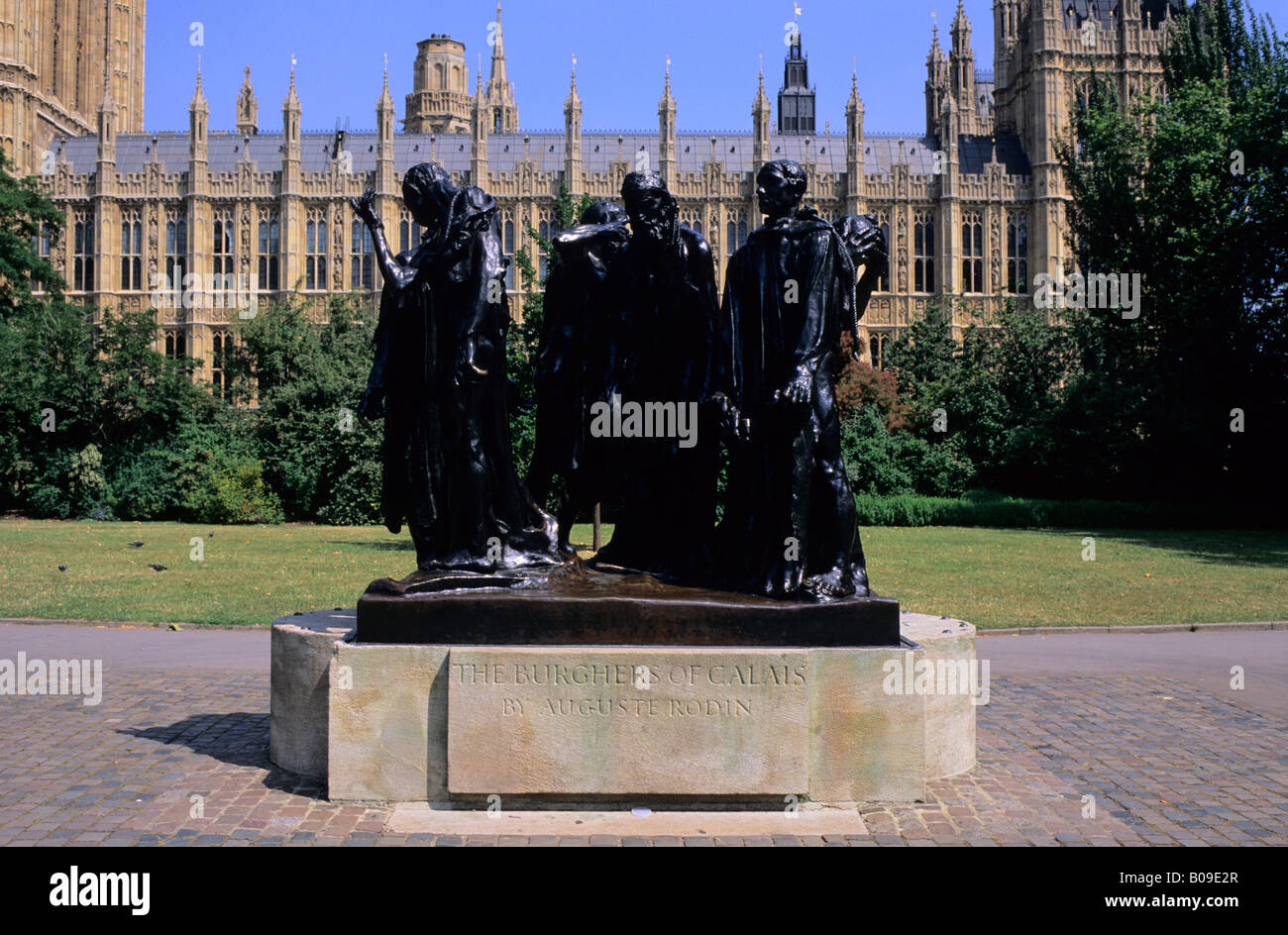 The Burghers of Calais outside the Houses of Parliament, City of ...