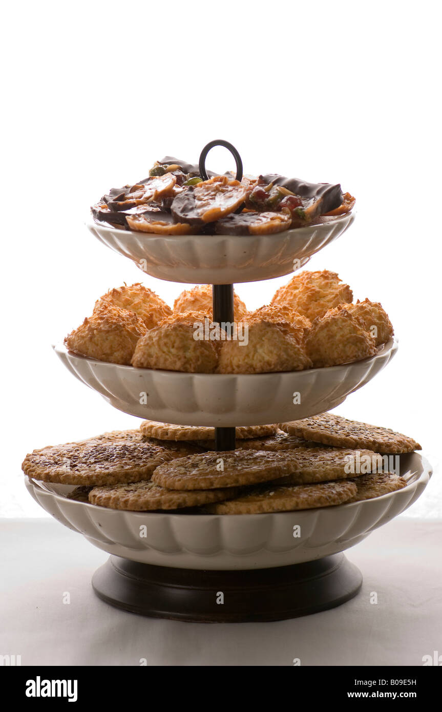 A delicious desert tray Stock Photo - Alamy