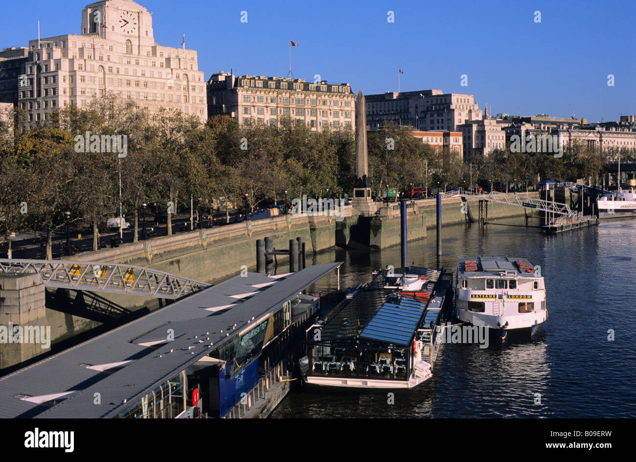 Victoria Embankment, City of Westminster, London, England, UK Stock ...