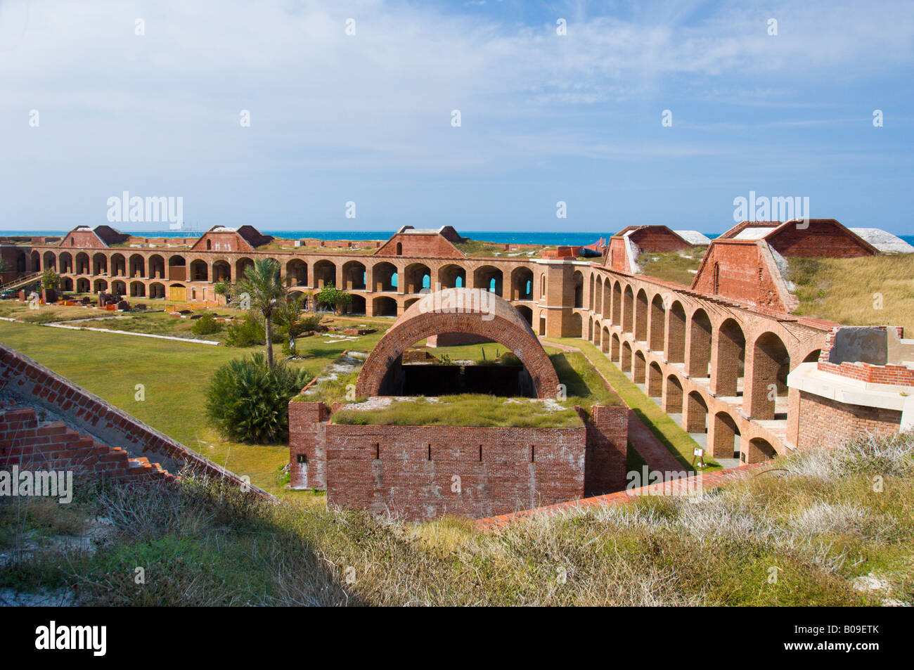 Fort Jeffereson and the Dry Tortugas National Park Florida USA Stock ...