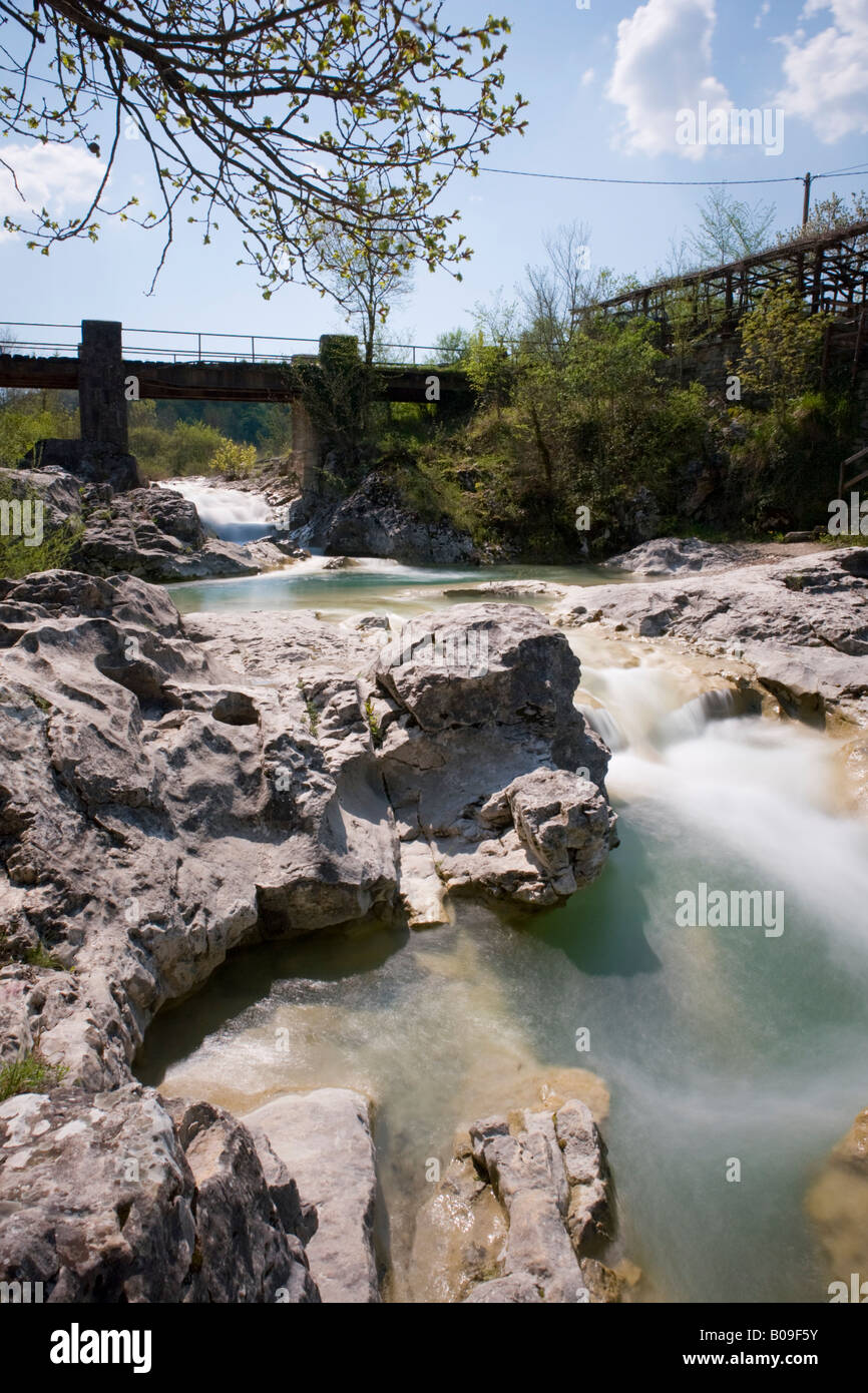 Kotli in Istria in Croatia, sharp rocks and streaming water Stock Photo ...