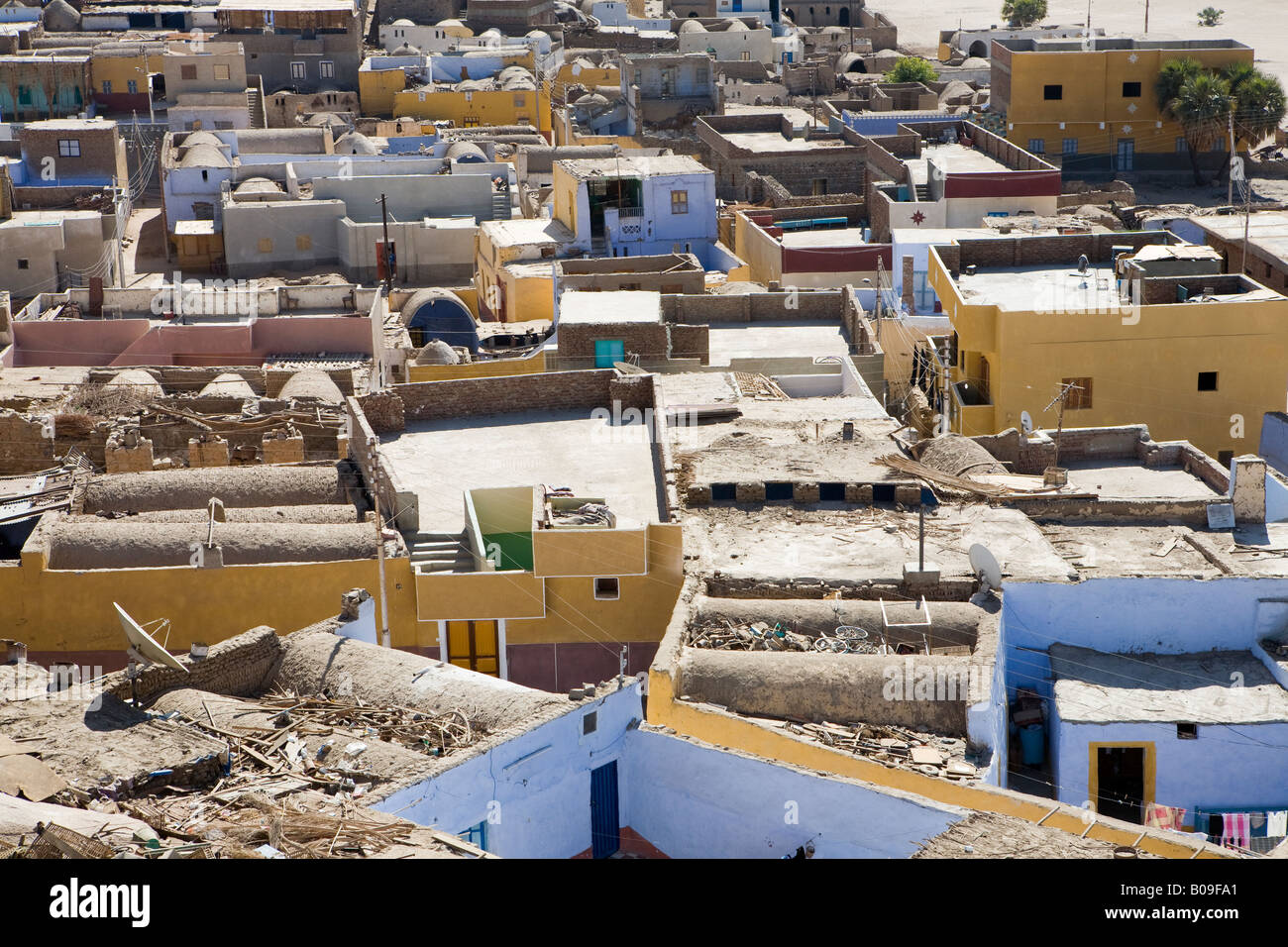Egypt village homes houses entry family community egyptian hi-res stock ...