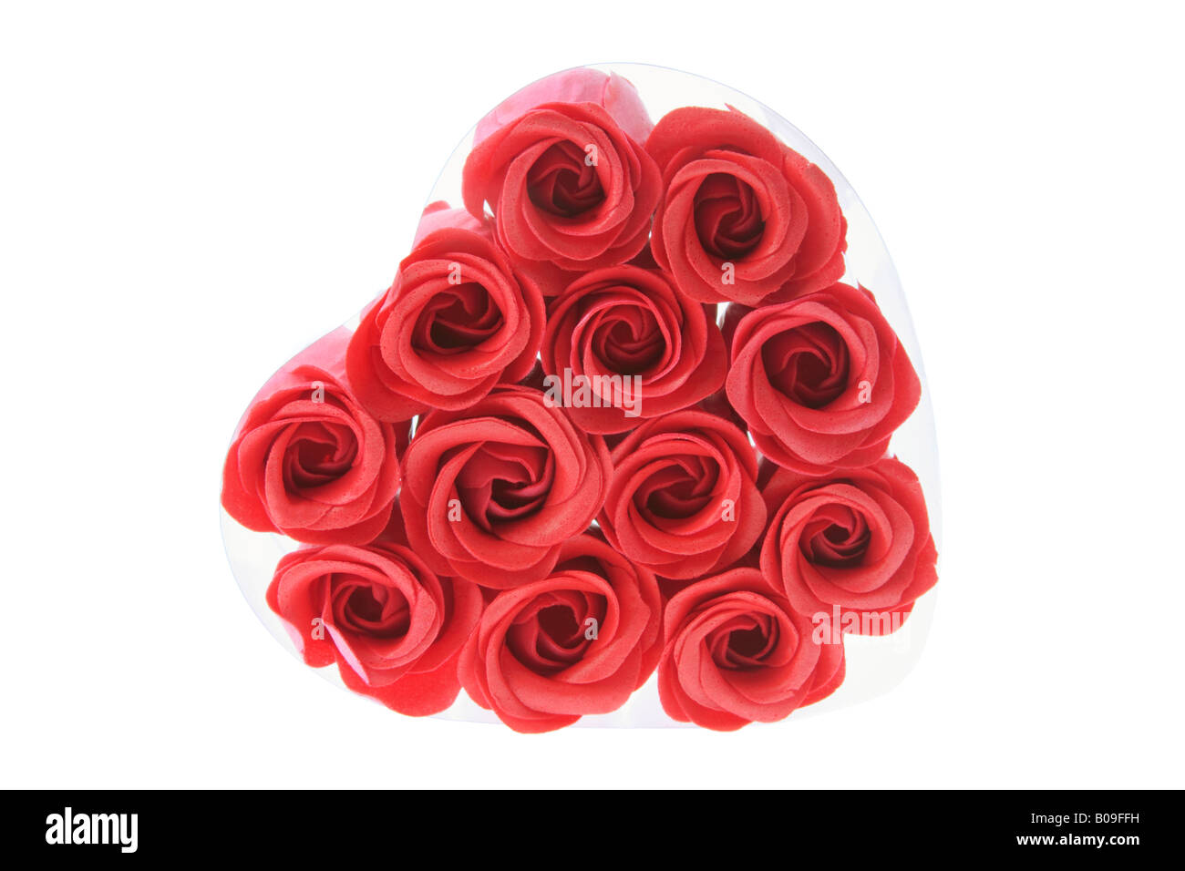 Box of Red Roses Stock Photo - Alamy