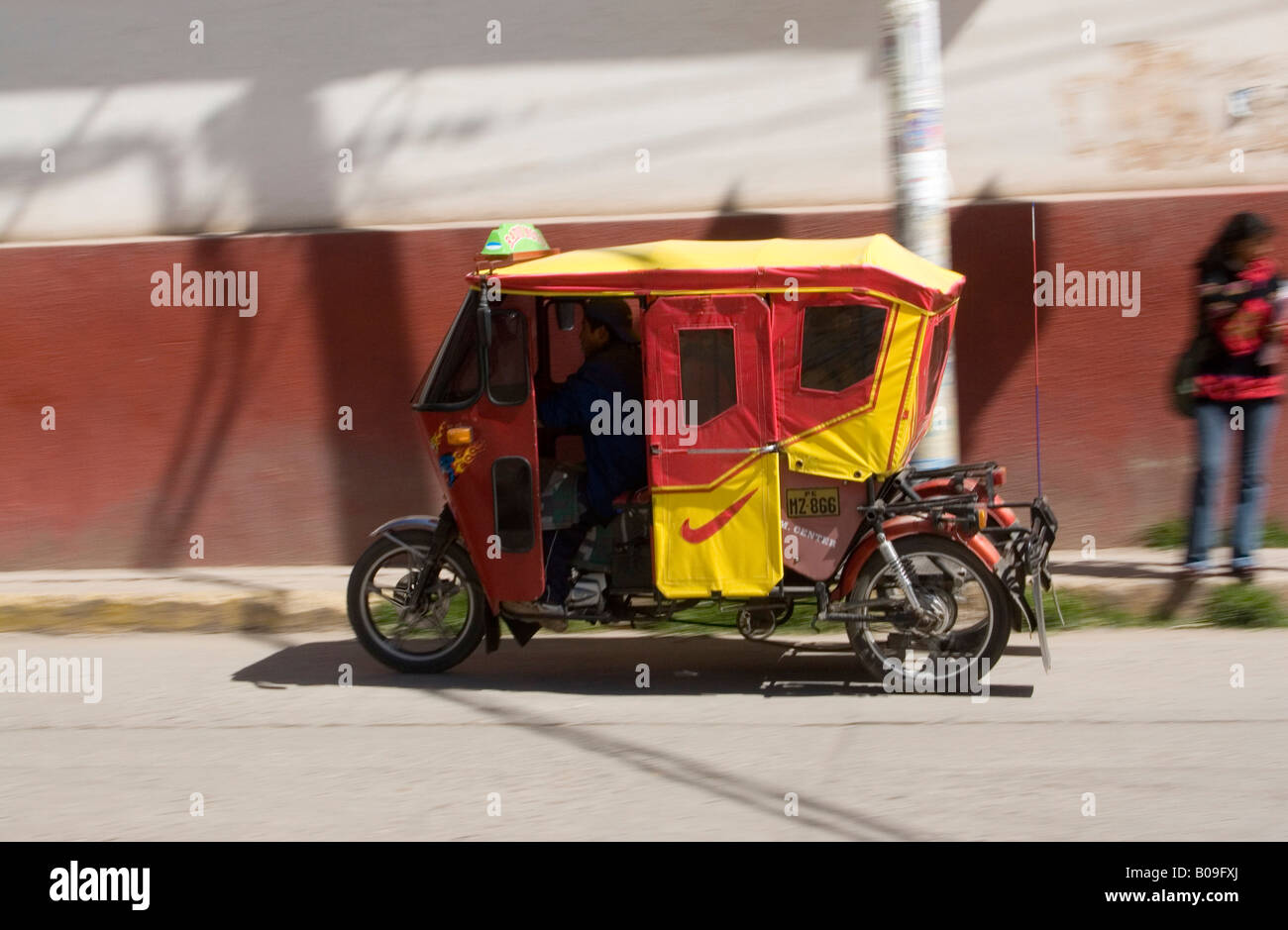 South America - Peru. Tricycle taxi in Puno Stock Photo - Alamy