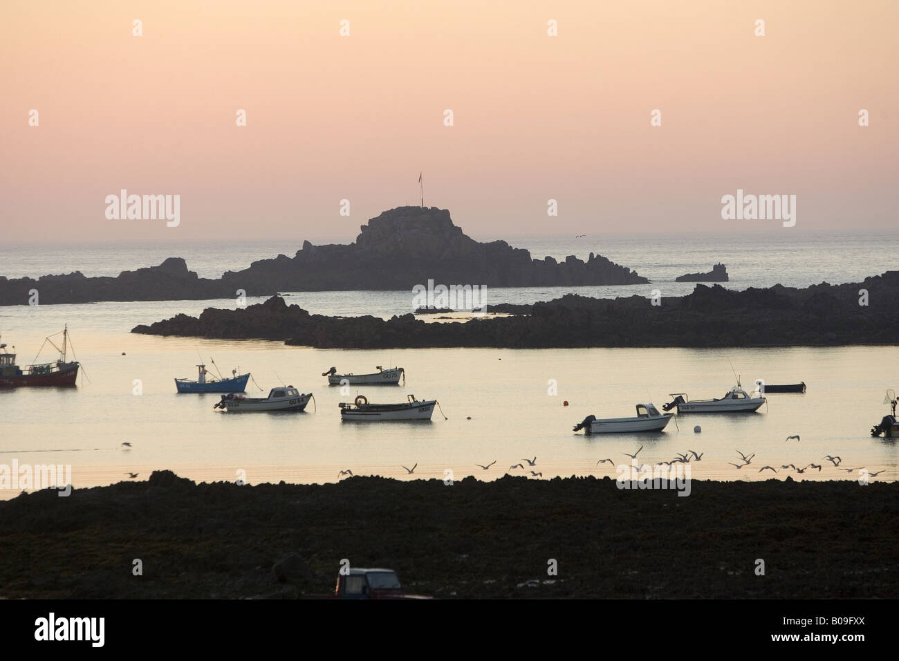 Cobo bay beach hi-res stock photography and images - Alamy
