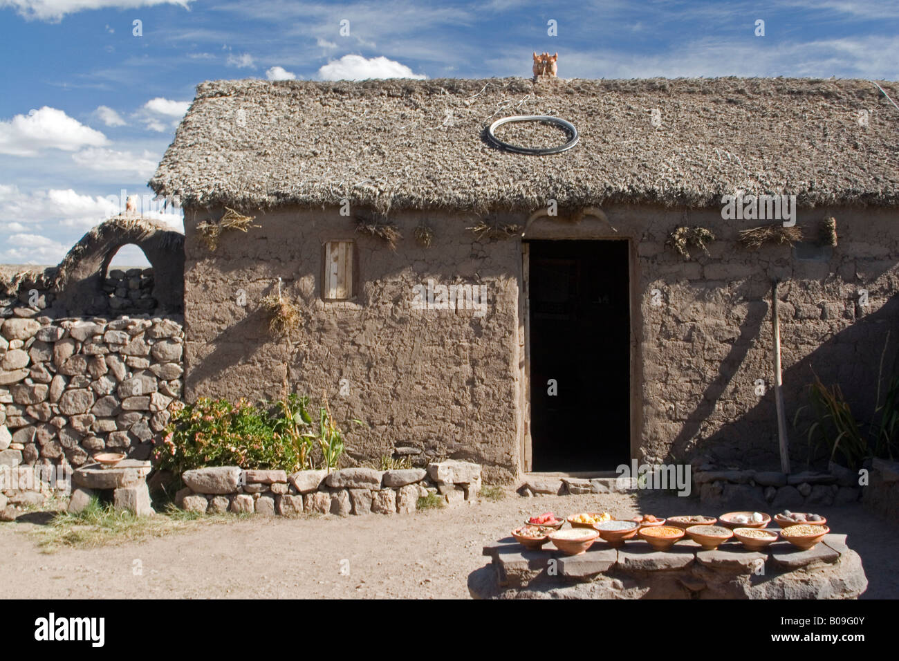 South America - Peru. Typical local home near Puno Stock Photo - Alamy