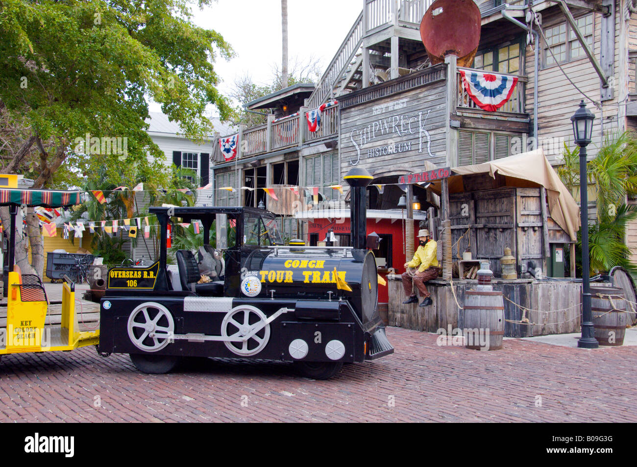 The Conch Tour Train and the Shipwreck Historeum in Mallory Square Key ...