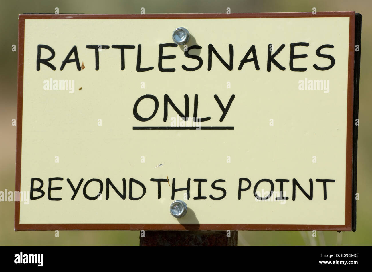 Caution sign snakes hi-res stock photography and images - Alamy