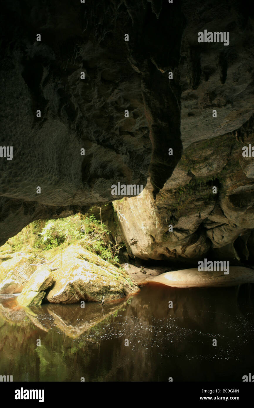 Inside Moria Gate cave Stock Photo - Alamy