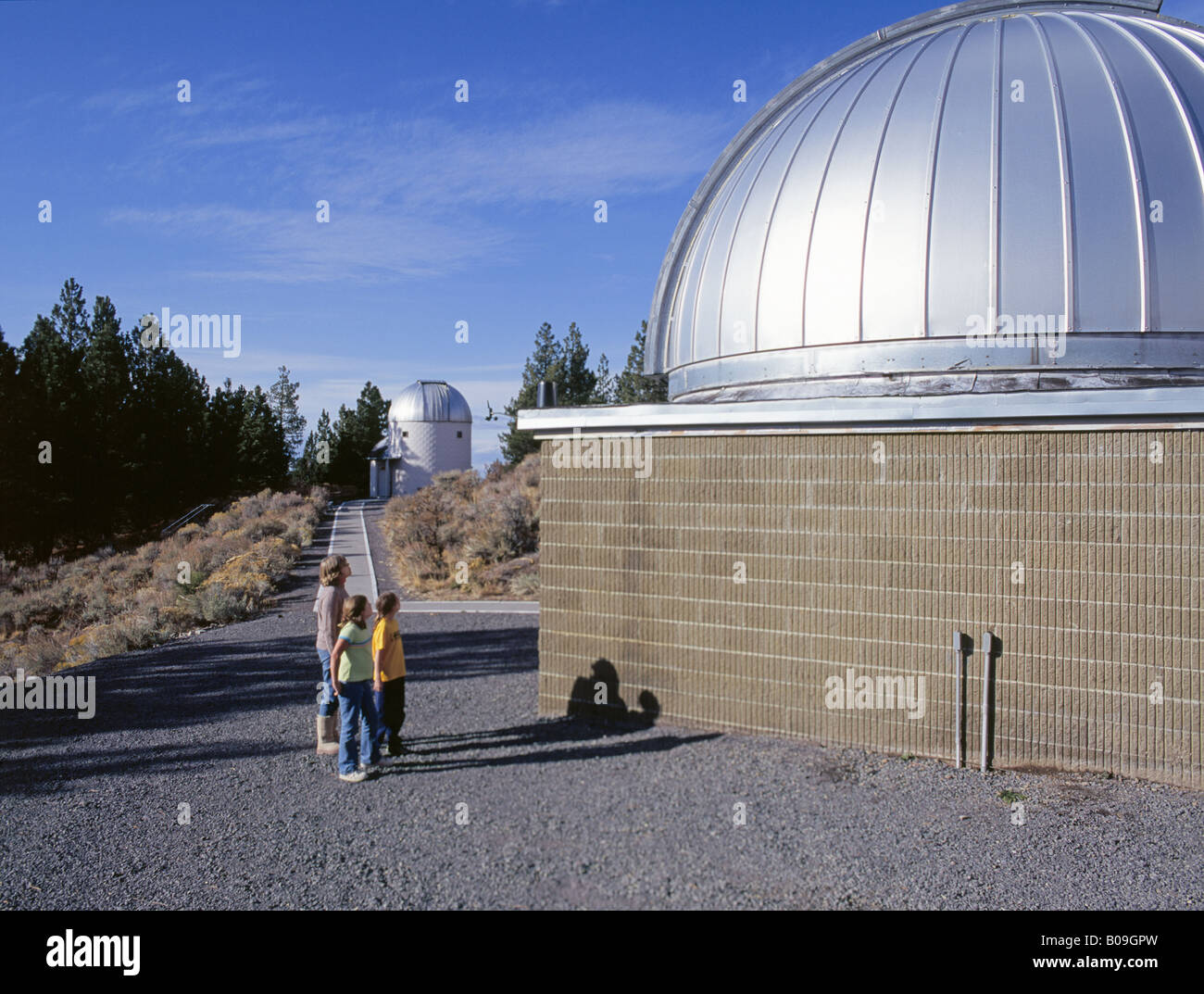 A view of the Pine Mountain Observatory in the Ochoco Mountains of ...