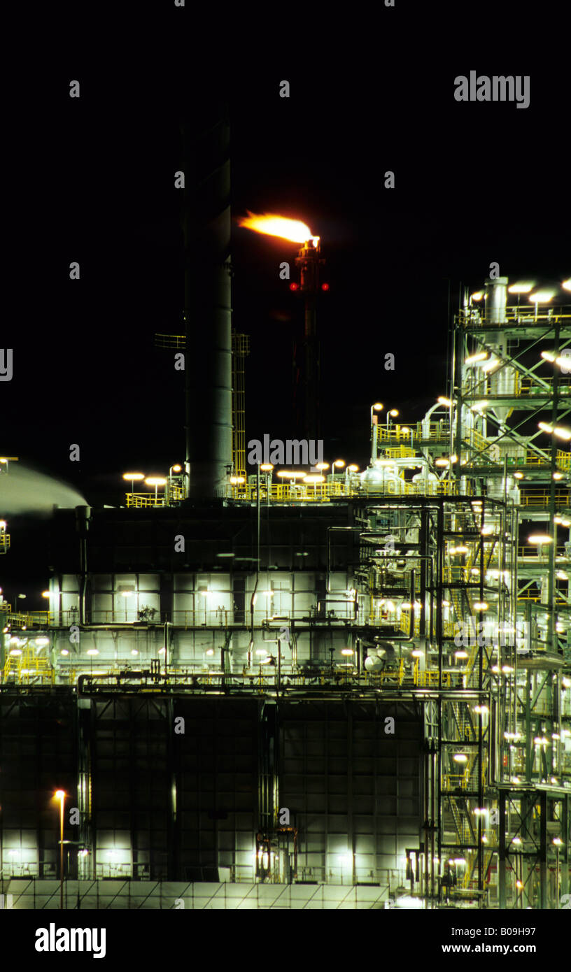 oil refinery, chemical plant, Leuna, Germany, Sachsen-Anhalt, BR ...
