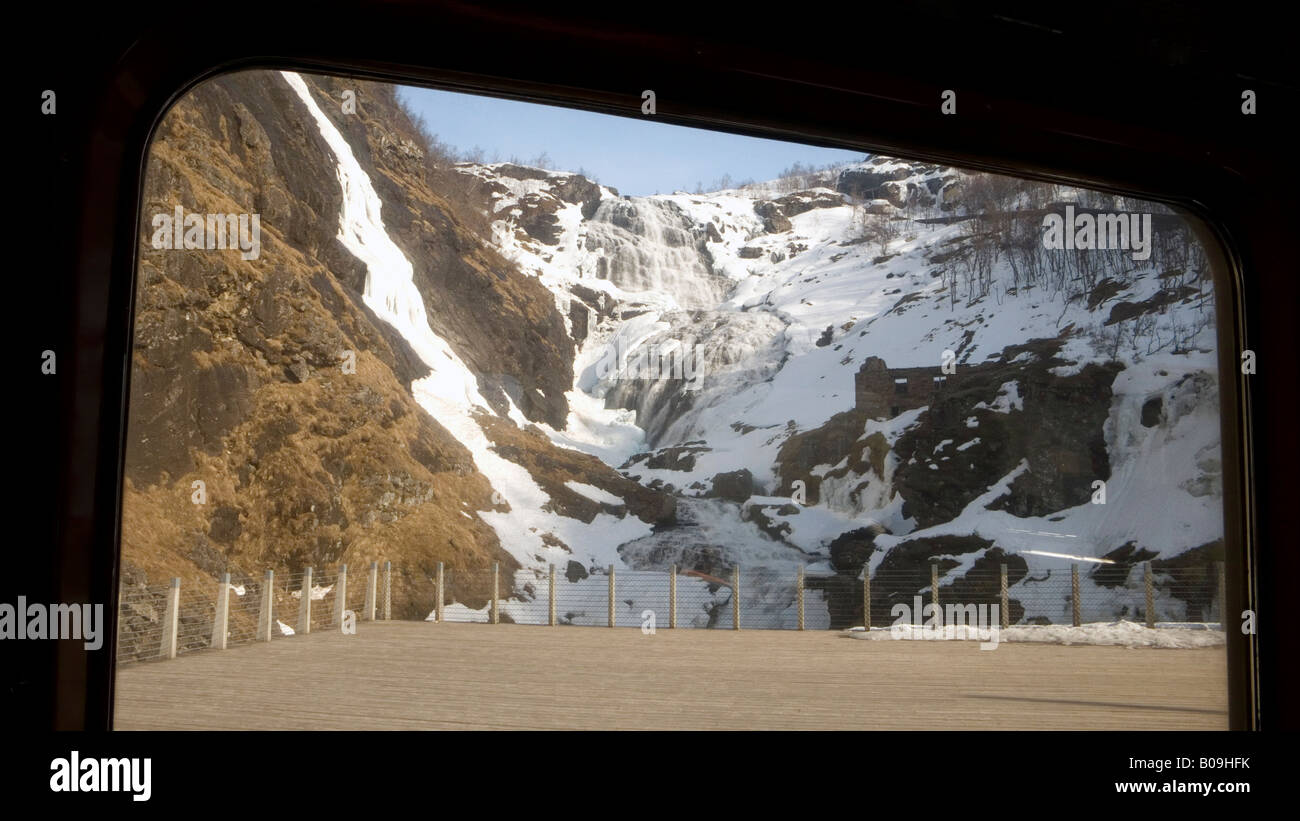looking out of the train window out of the train window at the dramatic ...