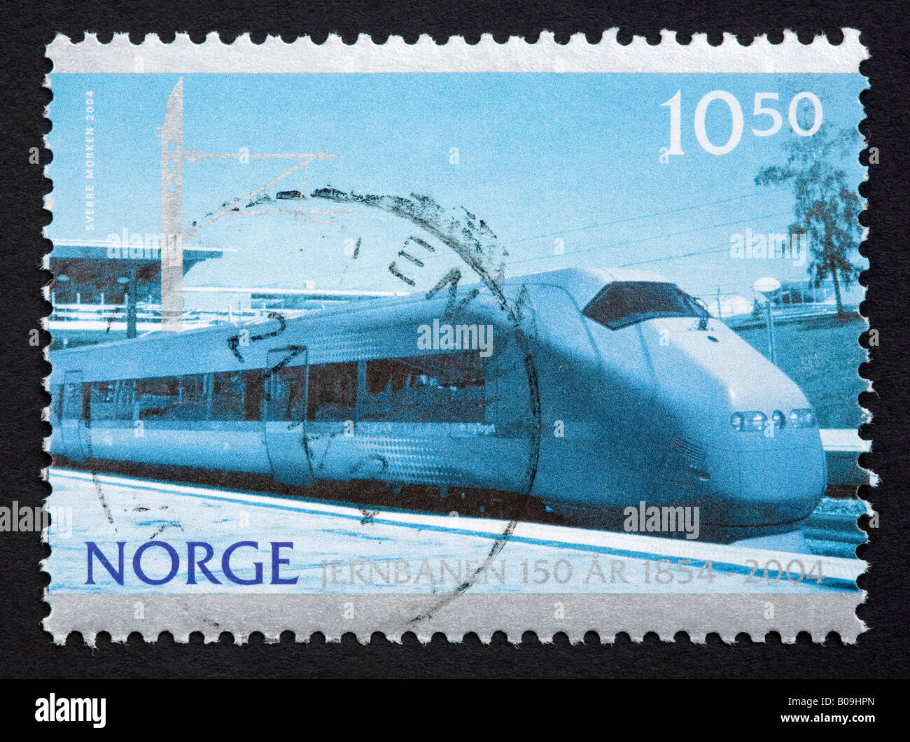 Norwegian postage stamp Stock Photo - Alamy