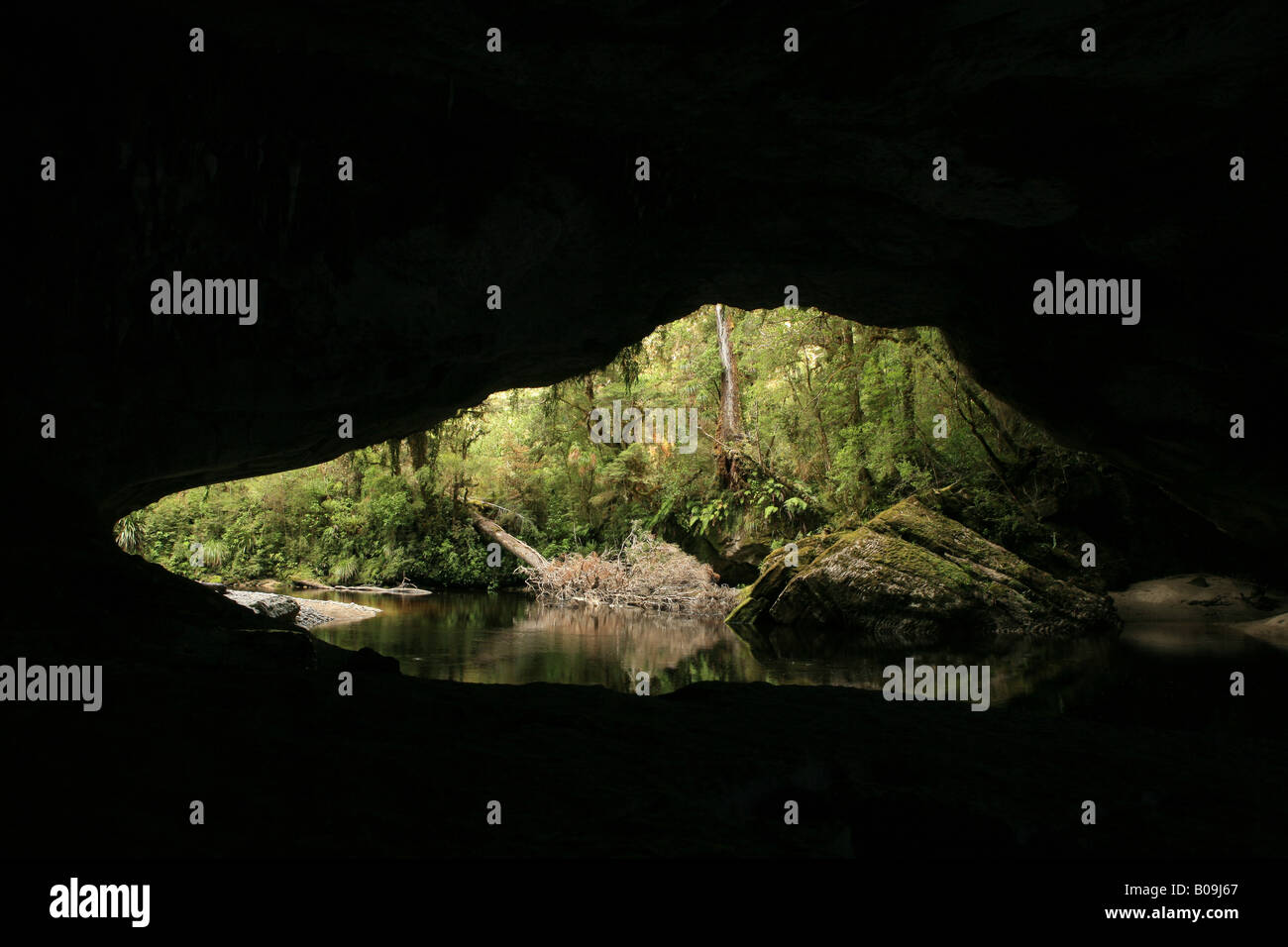 Inside Moria Gate cave Stock Photo - Alamy