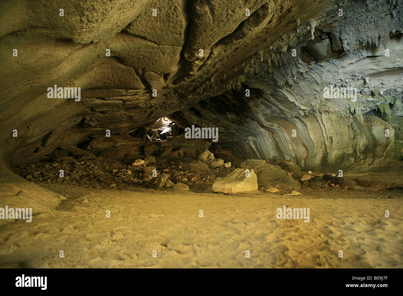 Entrance to Moria Gate cave from the inside Stock Photo - Alamy