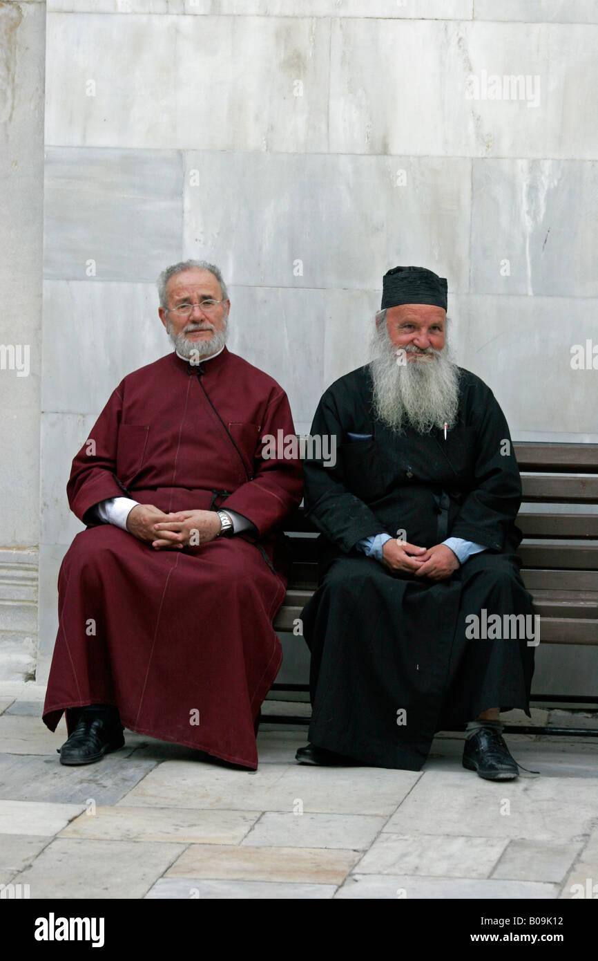 Greek Orthodox priests Stock Photo - Alamy