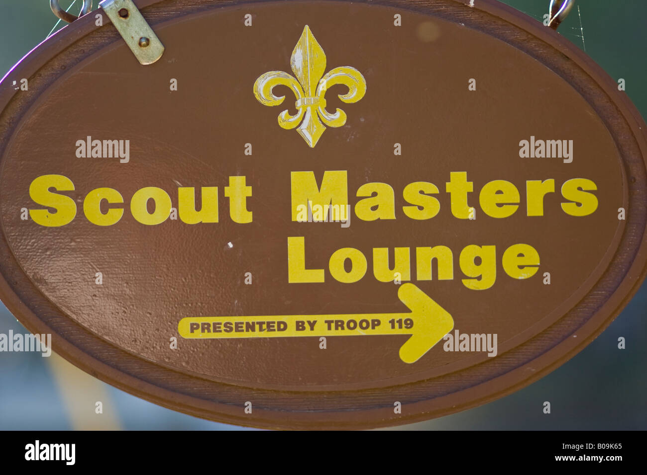 Scout Masters Lounge sign Stock Photo - Alamy