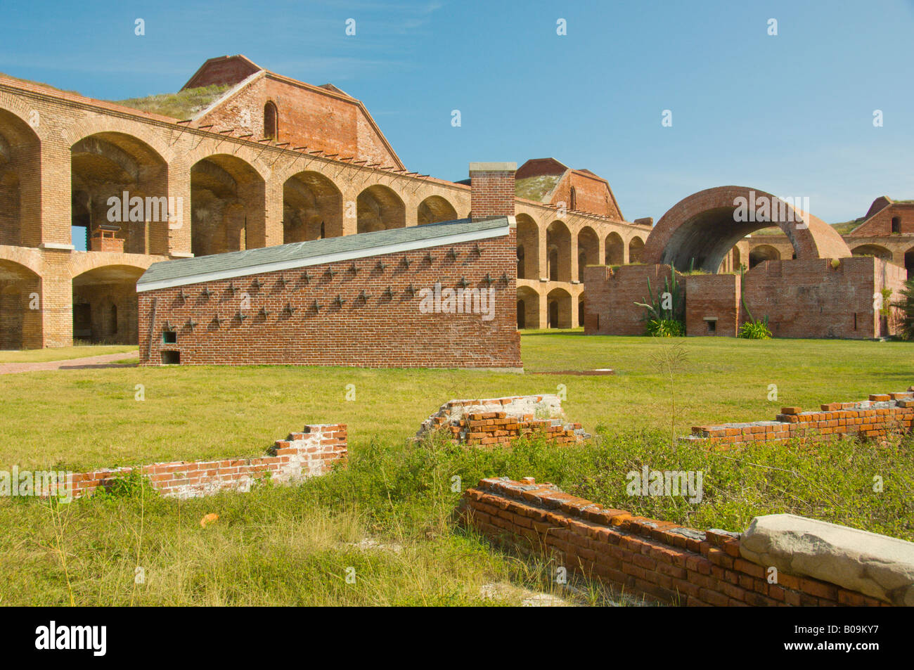 Inside Fort Jeffereson and the Dry Tortugas National Park Florida USA ...