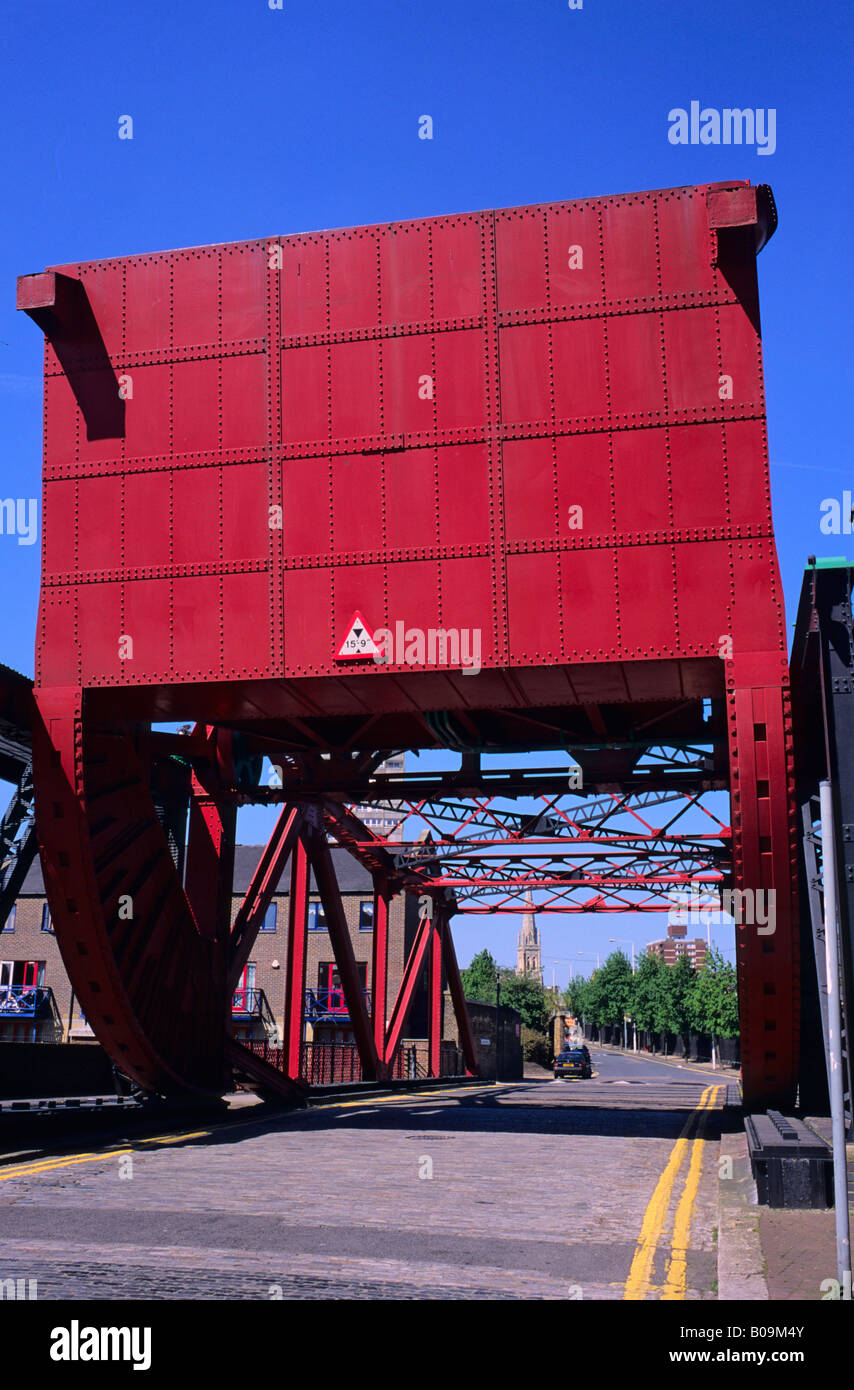 Swing Bridge, Rotherhithe, Southwark, London, England, UK Stock Photo ...