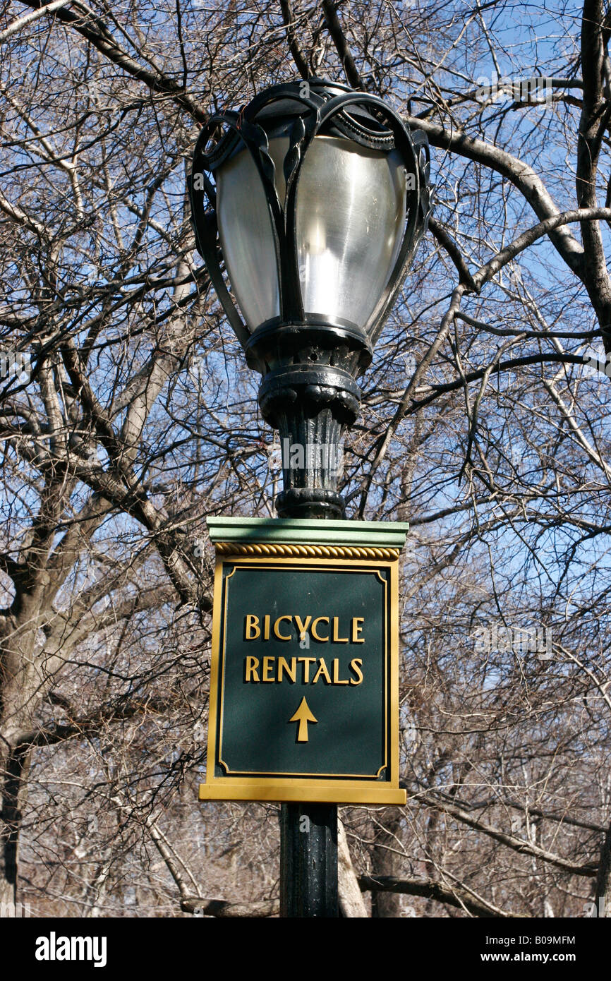 Central Park lamppost , New York City, United States of America Stock ...