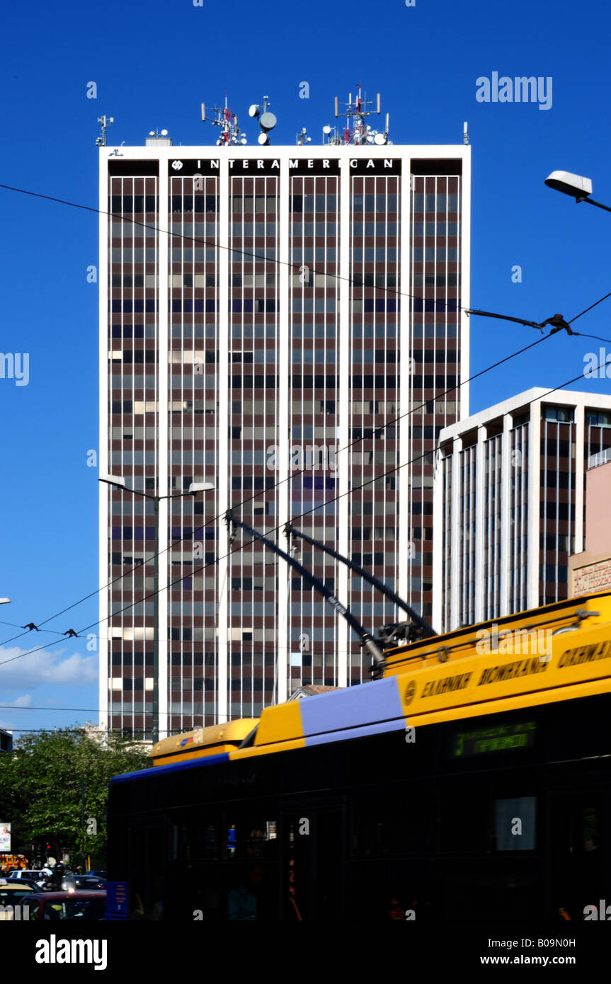 Towers of Athens Stock Photo - Alamy