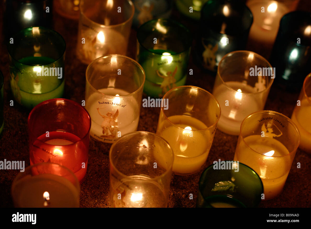 Multi coloured candles hi-res stock photography and images - Alamy