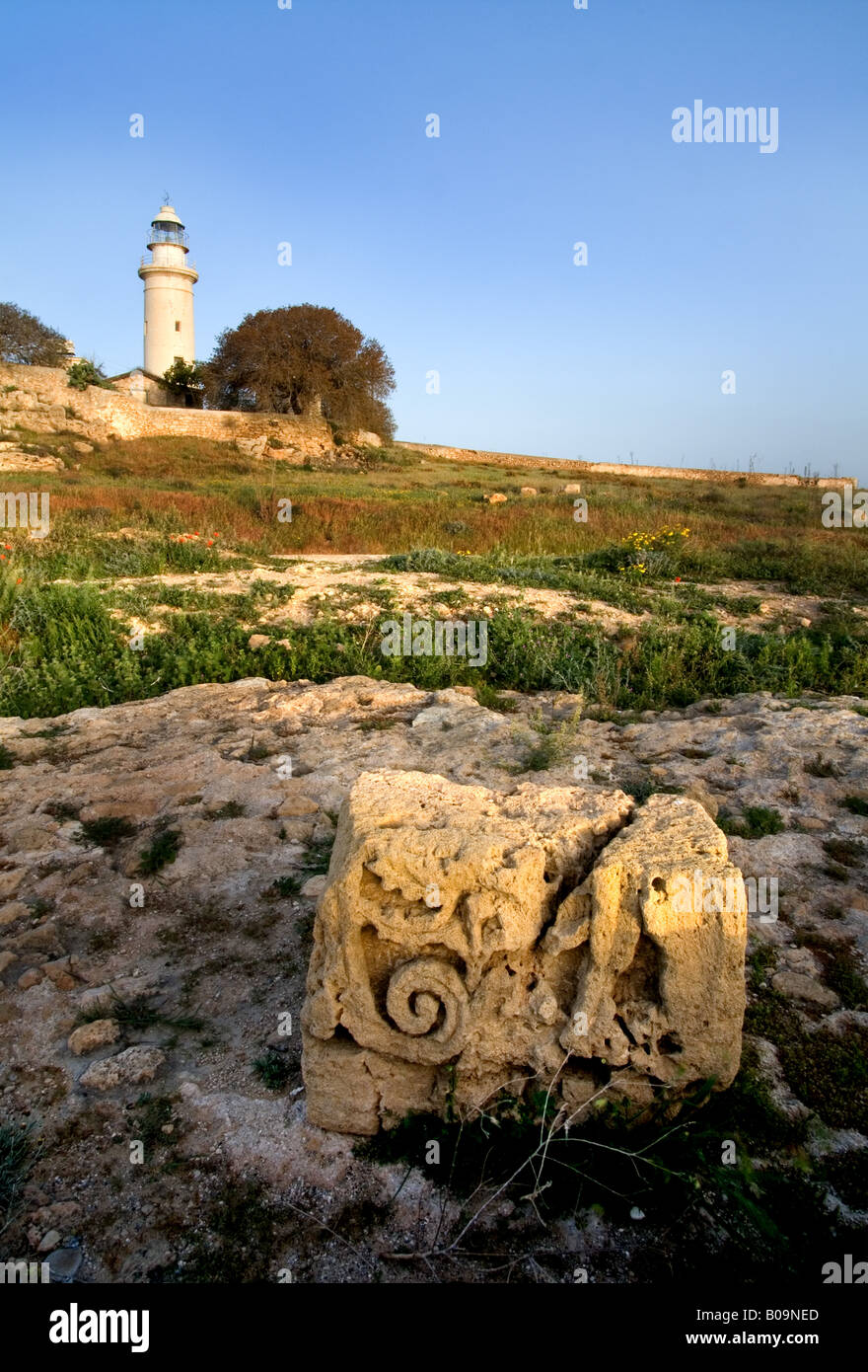 Paphos amphitheatre lighthouse cyprus hi-res stock photography and ...