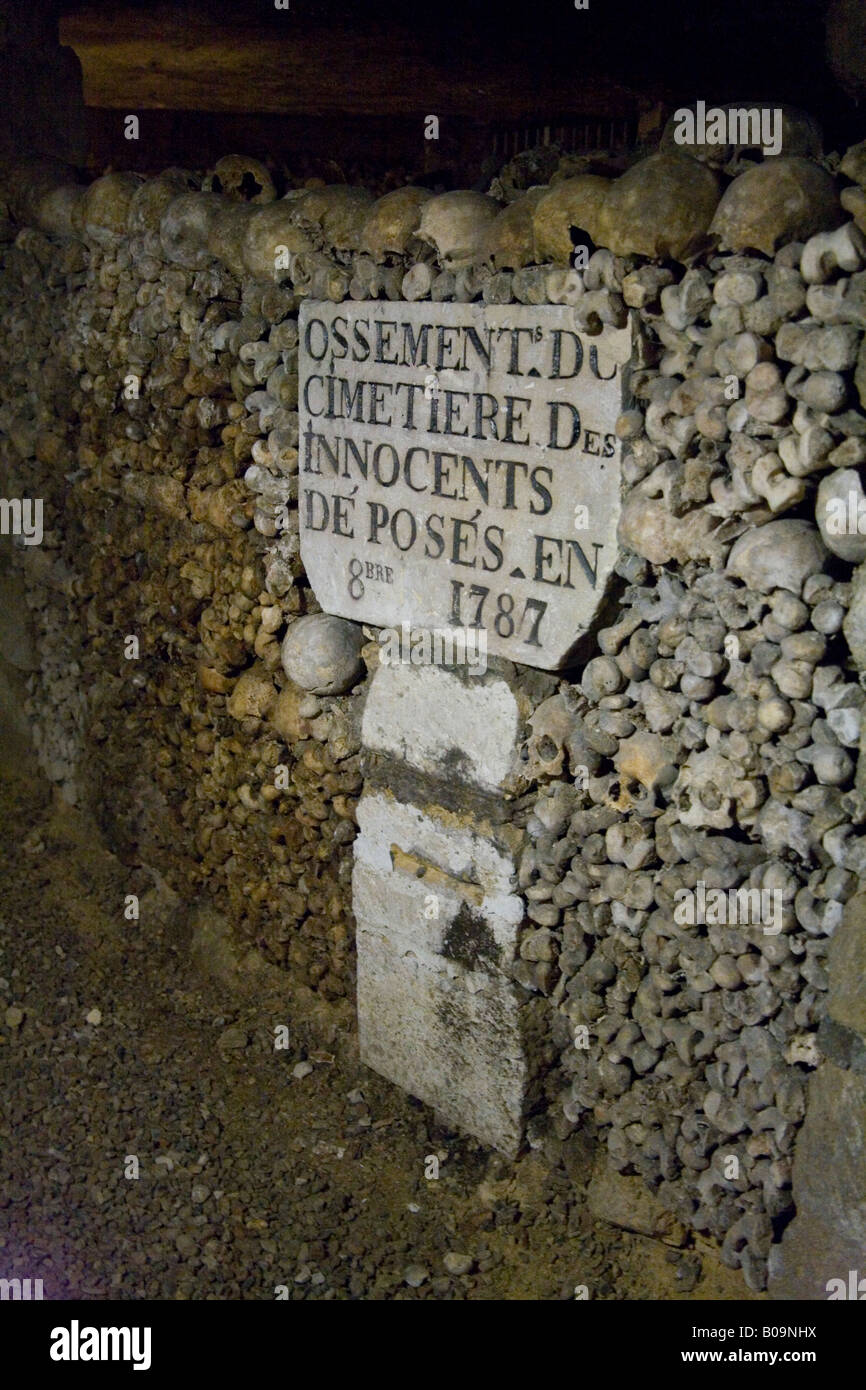 Catacombs human skulls bones hi-res stock photography and images - Alamy
