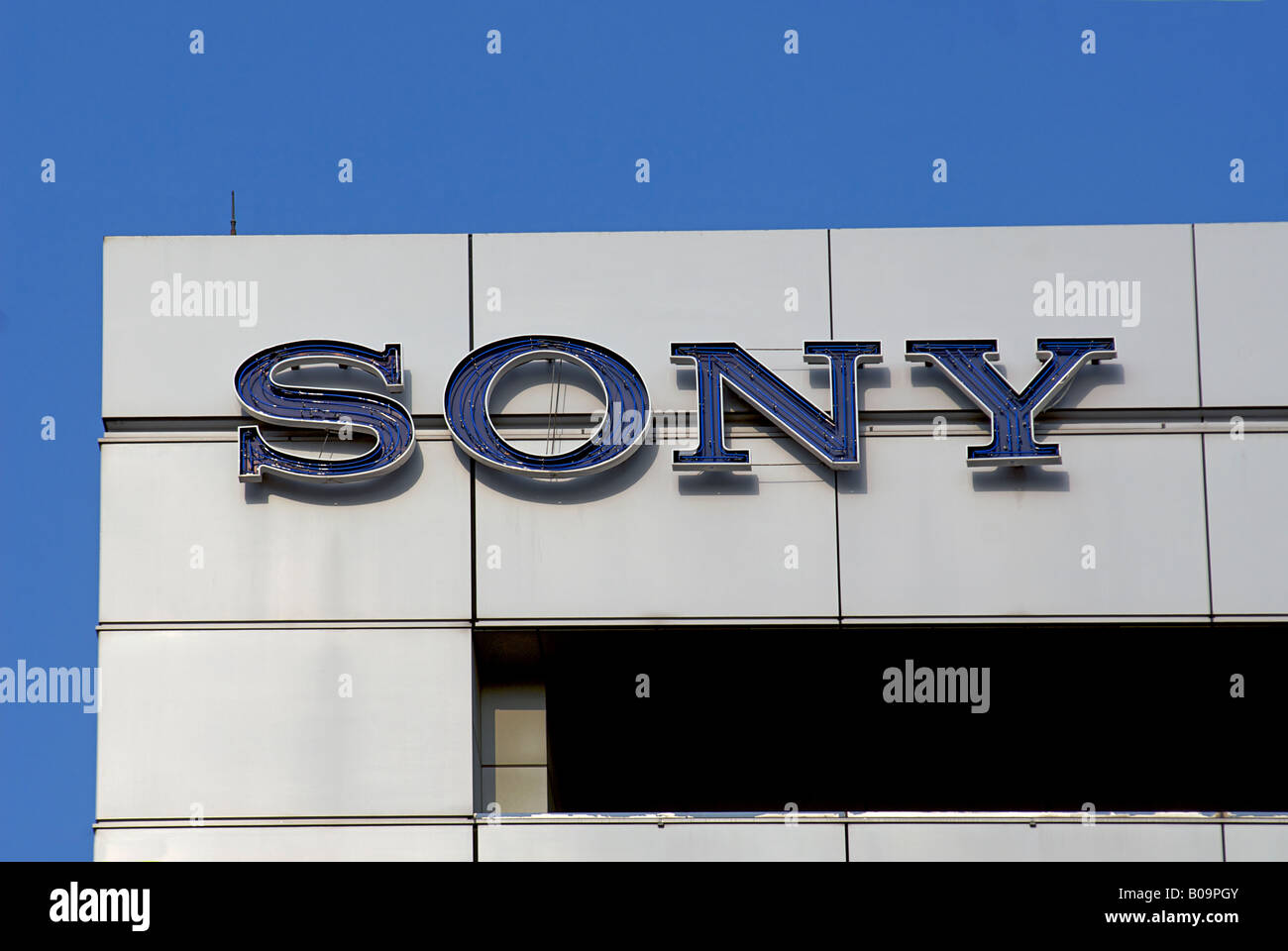 Sony logo detail hi-res stock photography and images - Alamy