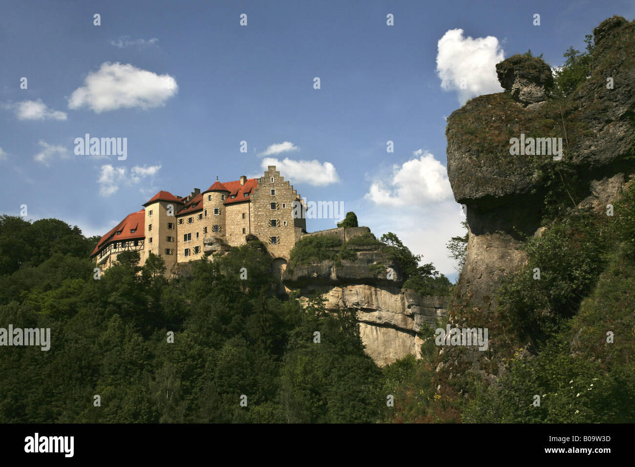 Rabenstein castle, Germany, Bavaria, Franken, Franconia Stock Photo - Alamy